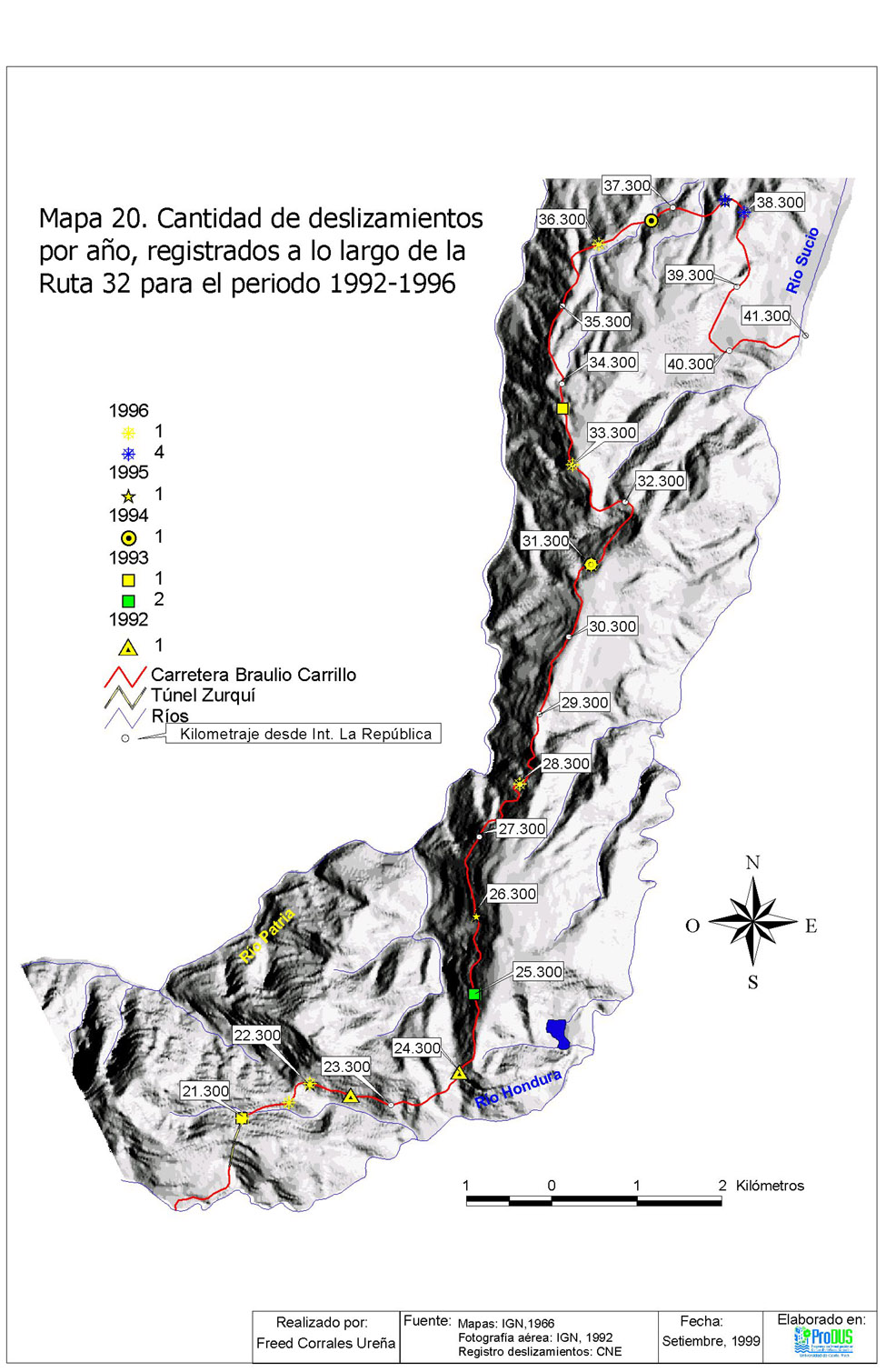 Sectorización por Niveles de Riesgo Ruta 32
