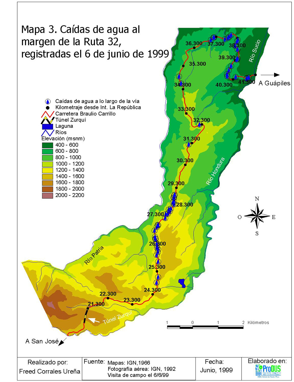 Sectorización por Niveles de Riesgo Ruta 32