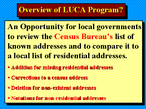 Importance of MdProperty View for the Local Update of Census Addresses ...
