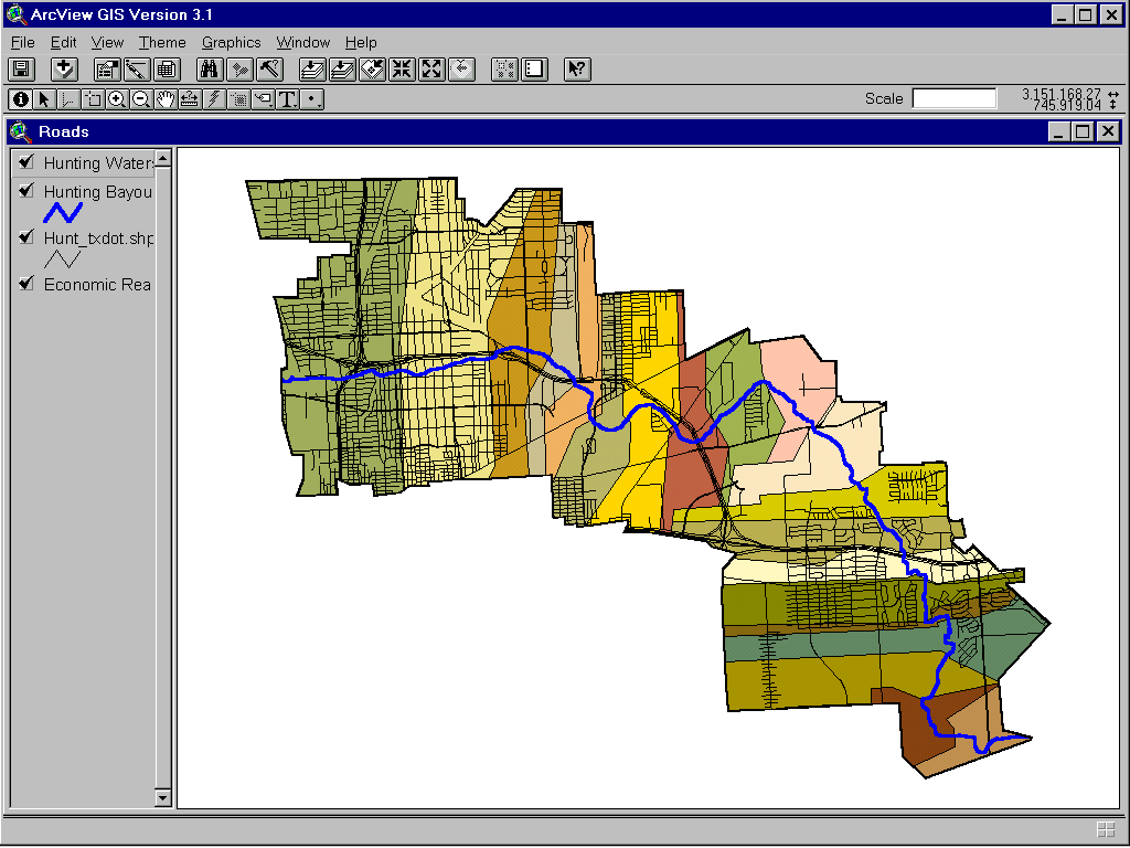 GIS Applications in Developing a Flood Reduction Plan for a 211(f) Project
