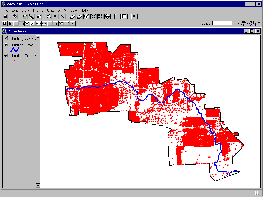 GIS Applications in Developing a Flood Reduction Plan for a 211(f) Project