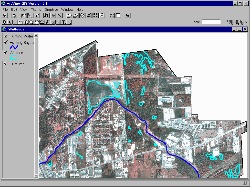 GIS Applications in Developing a Flood Reduction Plan for a 211(f) Project